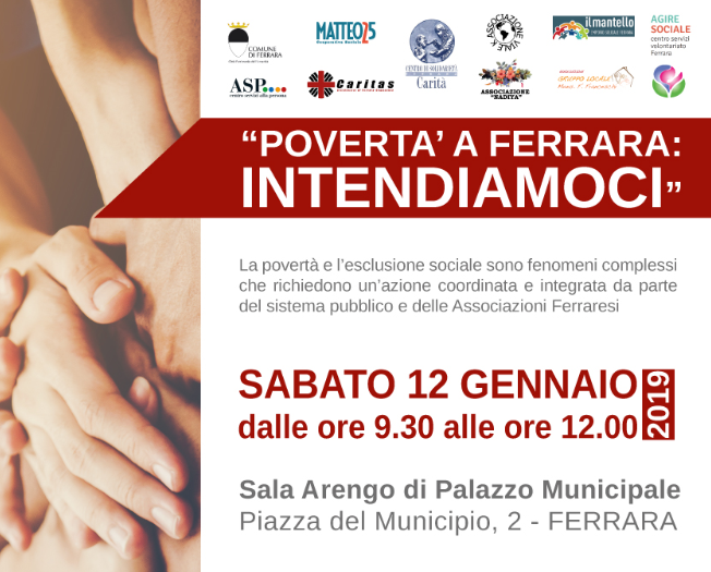 Invito: convegno “Povertà a Ferrara: intendiamoci” il 12 gennaio – Il ...